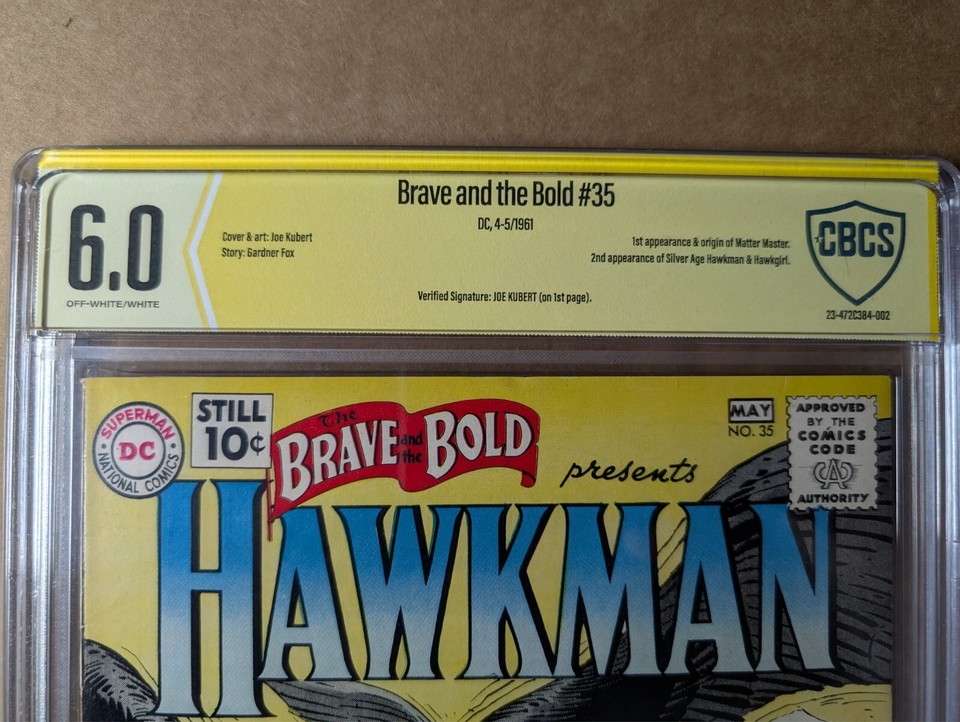 The Brave and the Bold #35 CBCS 6.0 (DC 1961) Signed by Joe Kubert! | eBay