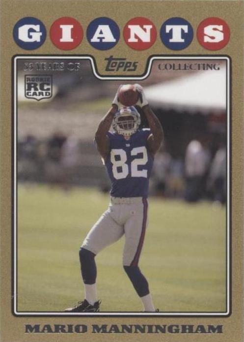 2008 Topps - Mario Manningham #366 Gold Border /2008 (RC) for sale ...