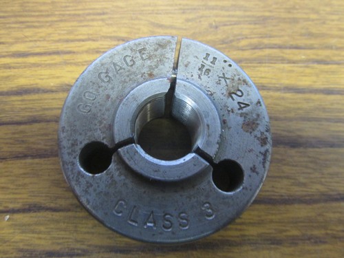 Go Thread Ring Gage 11/16"-24 Class3 | eBay