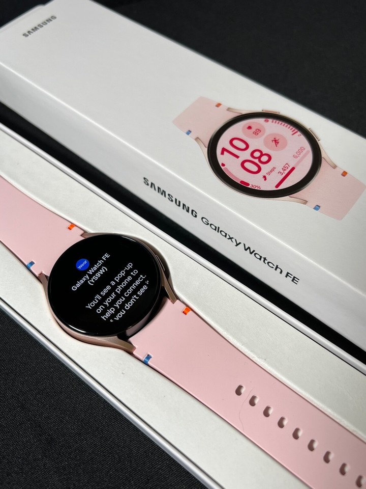 Samsung Galaxy Watch FE- Smartwatch- 40mm/Pink/Gold- Unlocked ANDROID ...