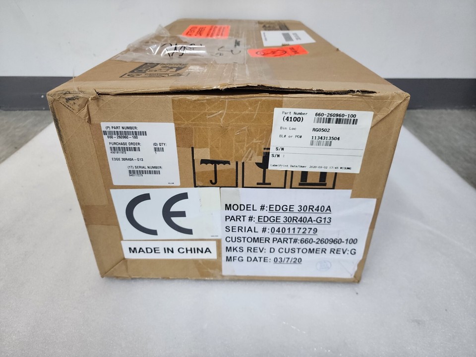 MKS Generator RF GENERATOR EDGE30R40A-G13 P/N: 660-260960-100 (New) | eBay