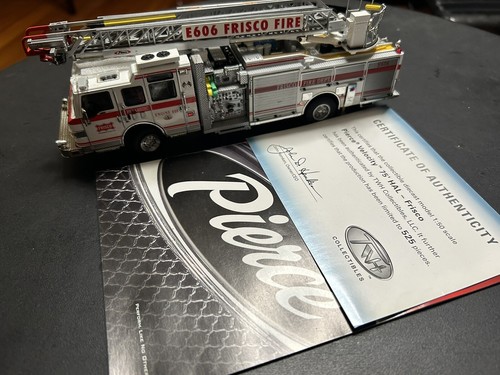 1:50 Scale TWH Collectibles Frisco Fire Dept, TX Ladder E606 Pierce ...