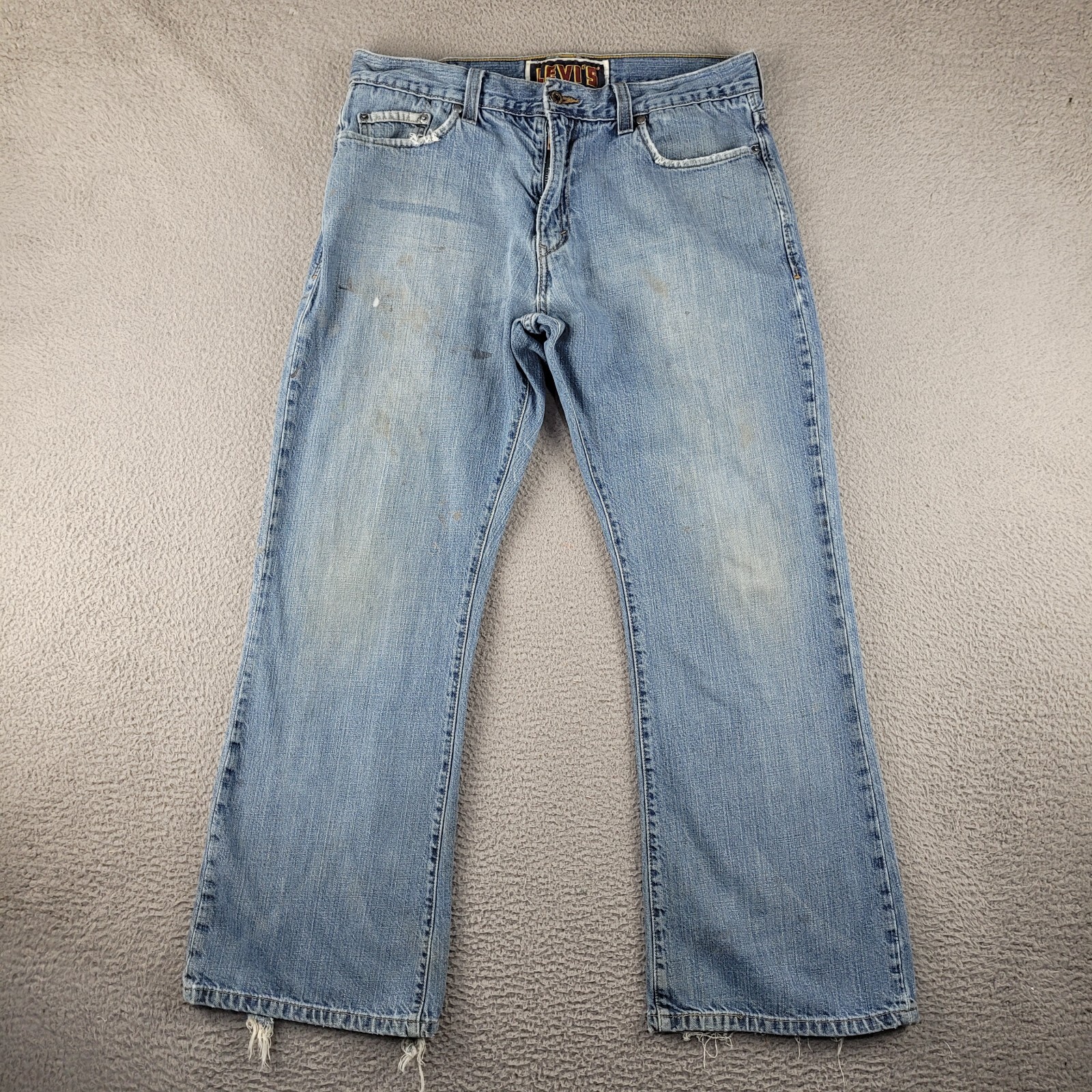 Levis 527 Jeans Mens 36x30 Blue Denim Low Rise Boot C… Gem