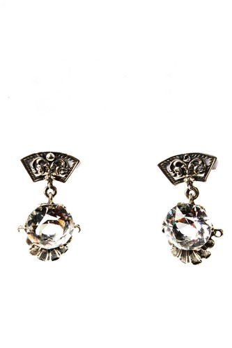 Cini Sterling Silver Clear Crystal Vintage Drop Earrings 14g | eBay