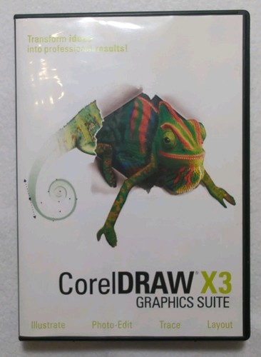 SEALED Coreldraw Graphics Suite X3 Illustrate, Photo-edit, Trace ...