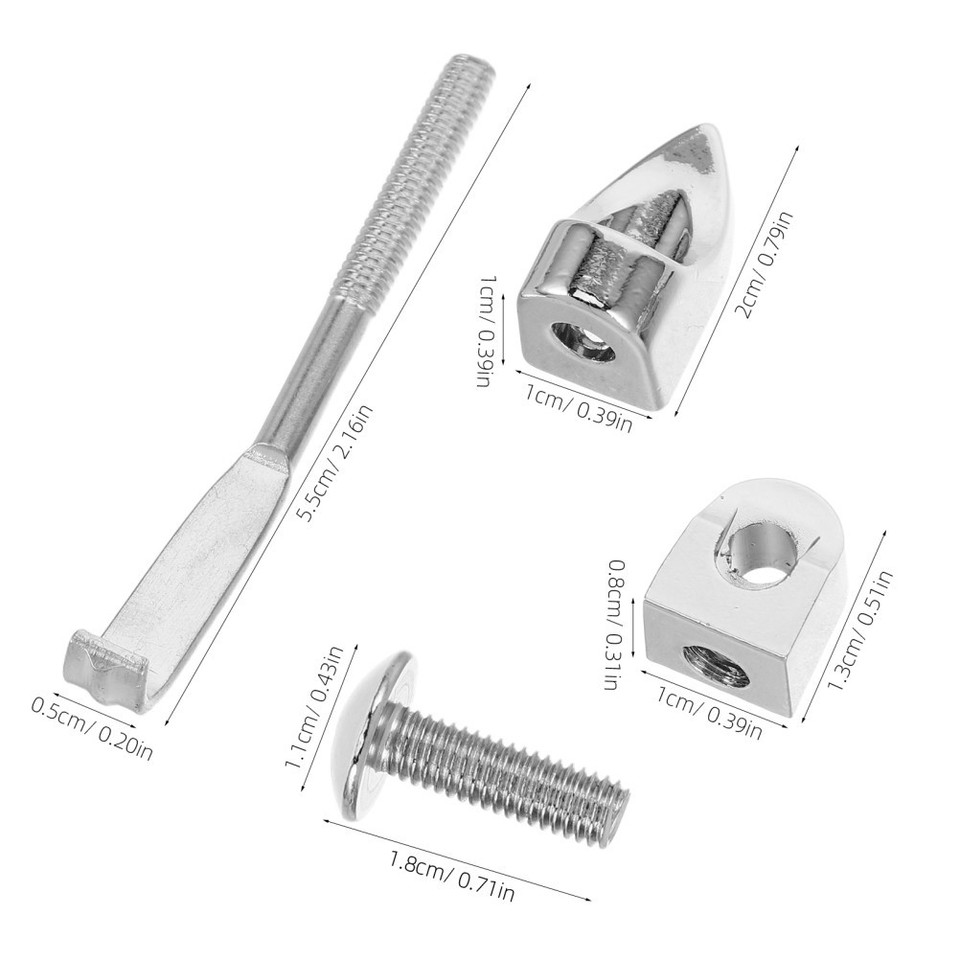4 Pcs Instrument Parts Music Repair Kit Banjo Hook Bracket Accessories ...