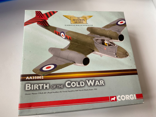 L281E Corgi AA35002 Gloster Meteor F.MK.8 601 SQN RAF Essex 1953 LTD ...