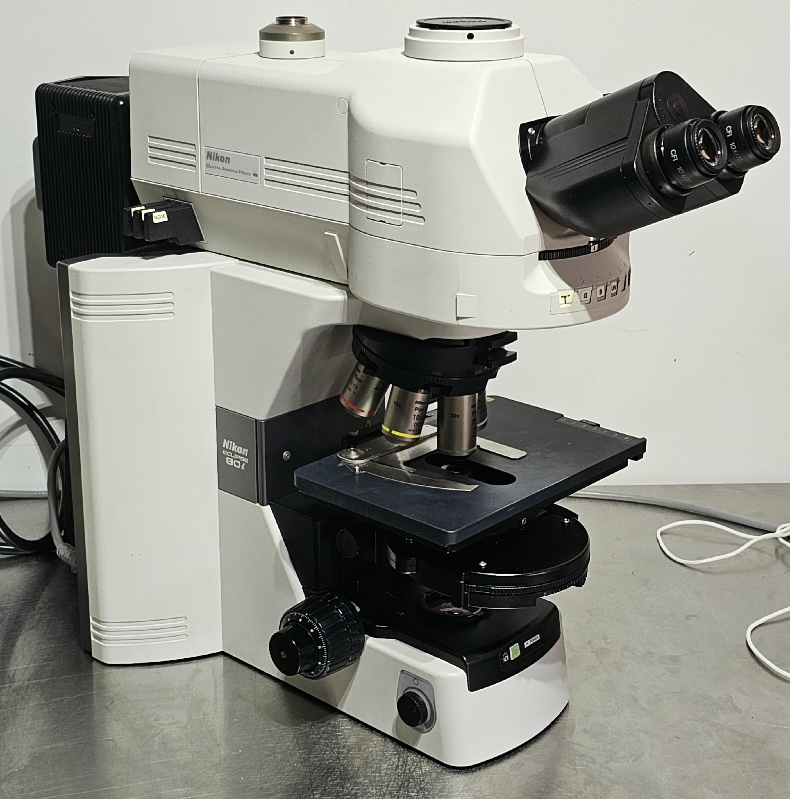 Nikon Eclipse 80i Fluorescence Microscope with Digital Imaging Head | eBay