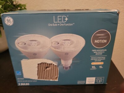 LED+ Motion Sensor LED Light Bulbs, Security Light, PAR38 Outdoor ...