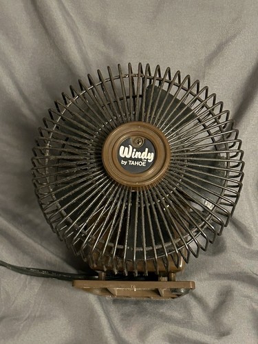 Vintage Windy by Tahoe 2 Speed Electric Personal 6" Desk Fan Model PF ...