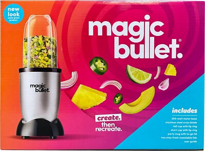 The Original Magic Bullet Countertop Blender 11 Piece Set Dishwasher ...
