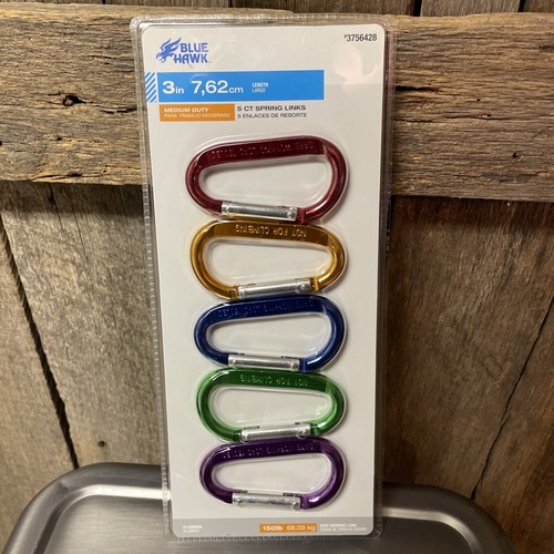 Blue Hawk 3 in Medium Duty 5 CT Spring Links Aluminum 150 Lb Load ...