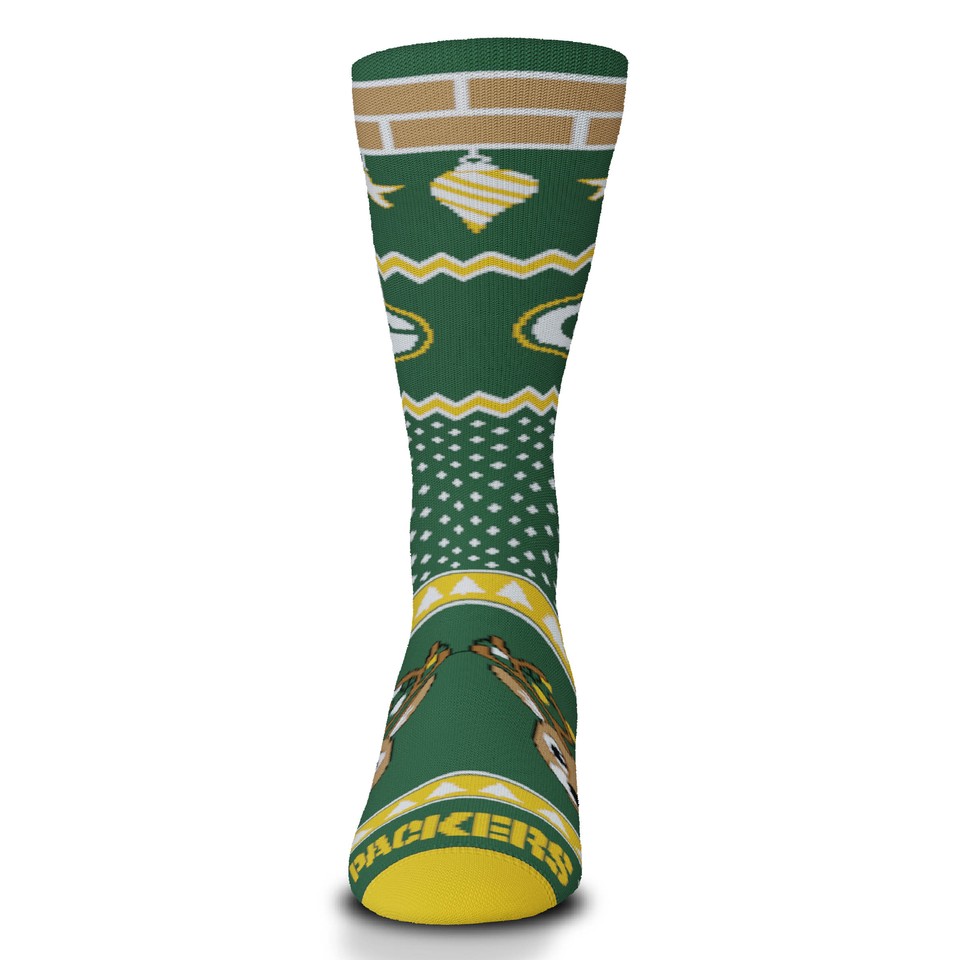 Green Bay Packers Holiday Cheer Socks | eBay