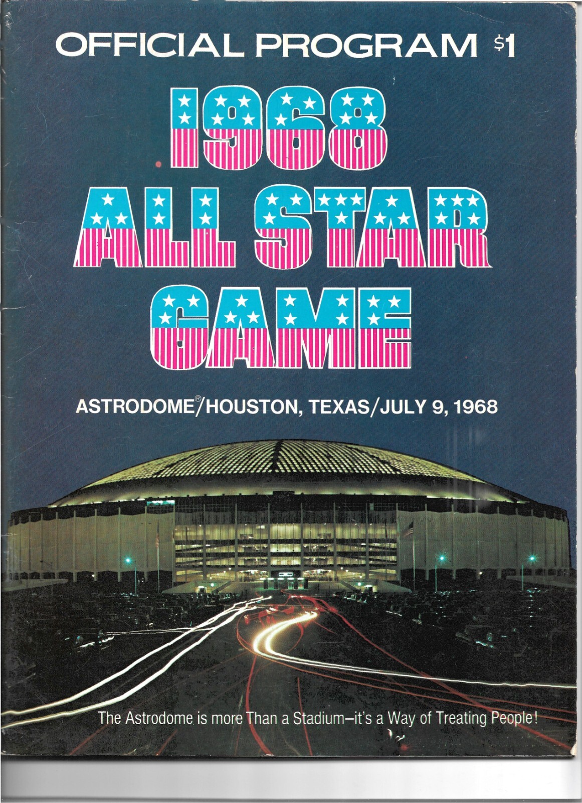1968 MLB All Star Game Official Program Scorecard Astrodome Mays | eBay