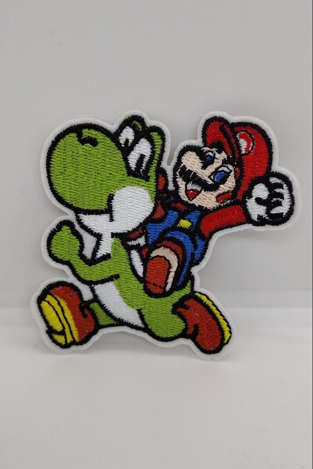Mario Yoshi Embroidered Iron On Patch | eBay