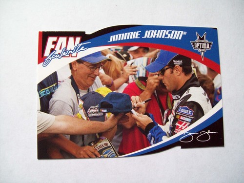 Jimmie Johnson 2006 Press Pass Optima INSERT FF10 FAN FAVORITE Jimmy ...