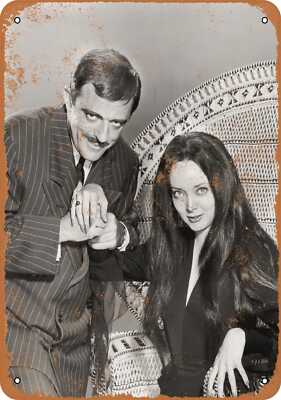 METAL SIGN - Gomez and Morticia Addams Portrait - Vintage Look | eBay