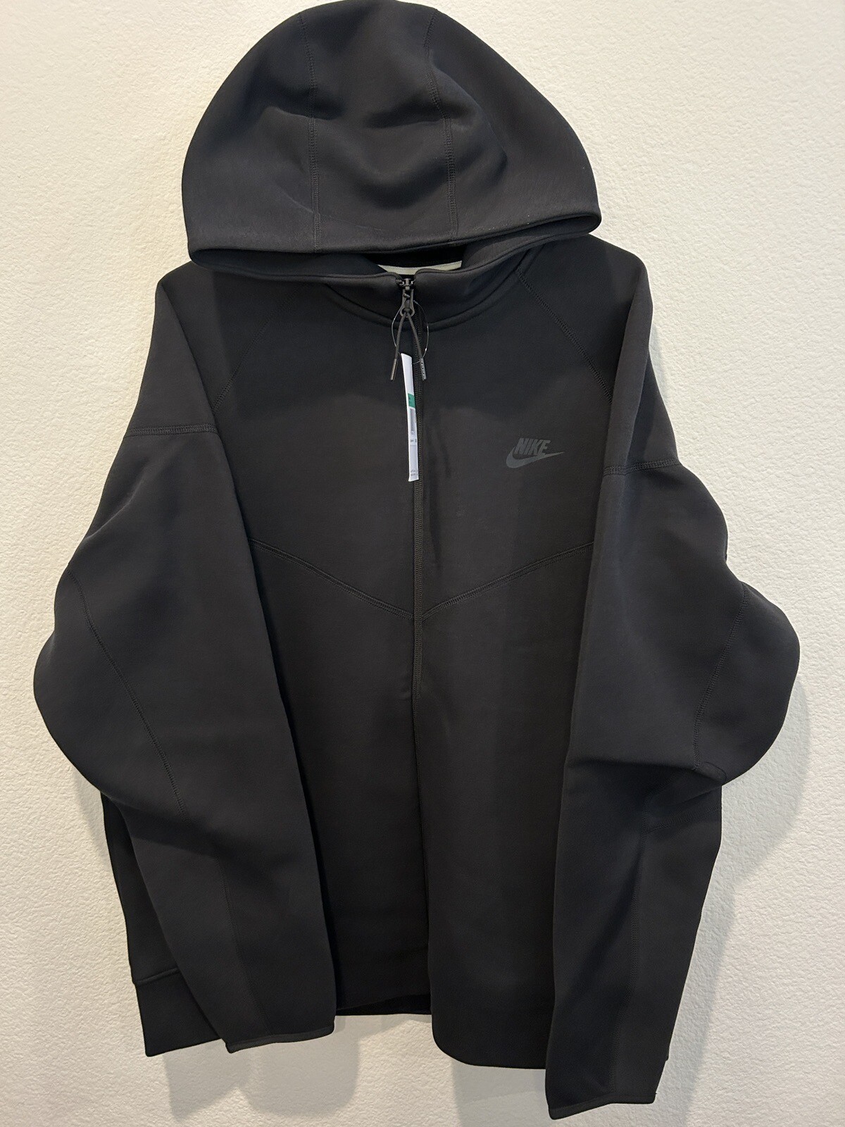 Nike Sportswear Tech Fleece Men's M Size Full Zip Hoodie - Black ...