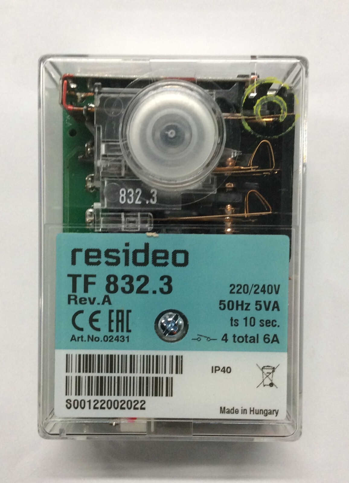 RESIDEO OIL BURNER CONTROL BOX TF832.3 - *NEW* *FREE CARRIAGE* VAT ...