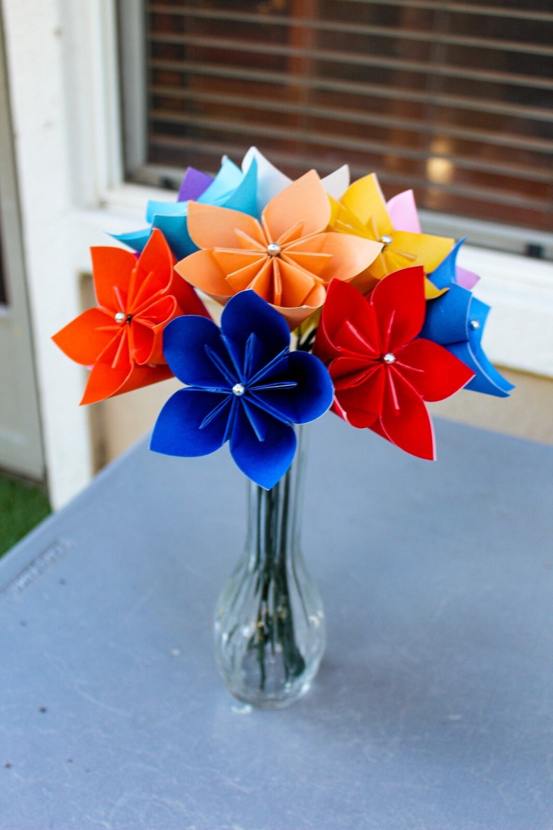 Origami Japanese Kusudama Flower