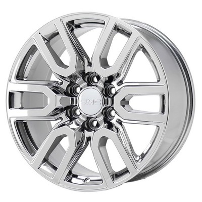 20" GMC SIERRA 1500 PVD BRIGHT CHROME-C WHEEL RIM FACTORY OEM 5914 2019 ...