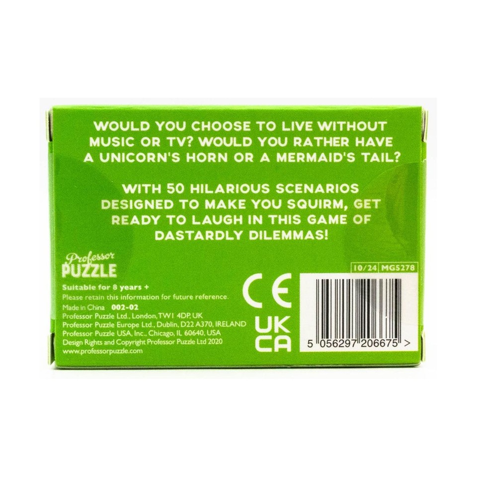 Professor Puzzle Mini Games Club Impossible Decisions Box New | eBay