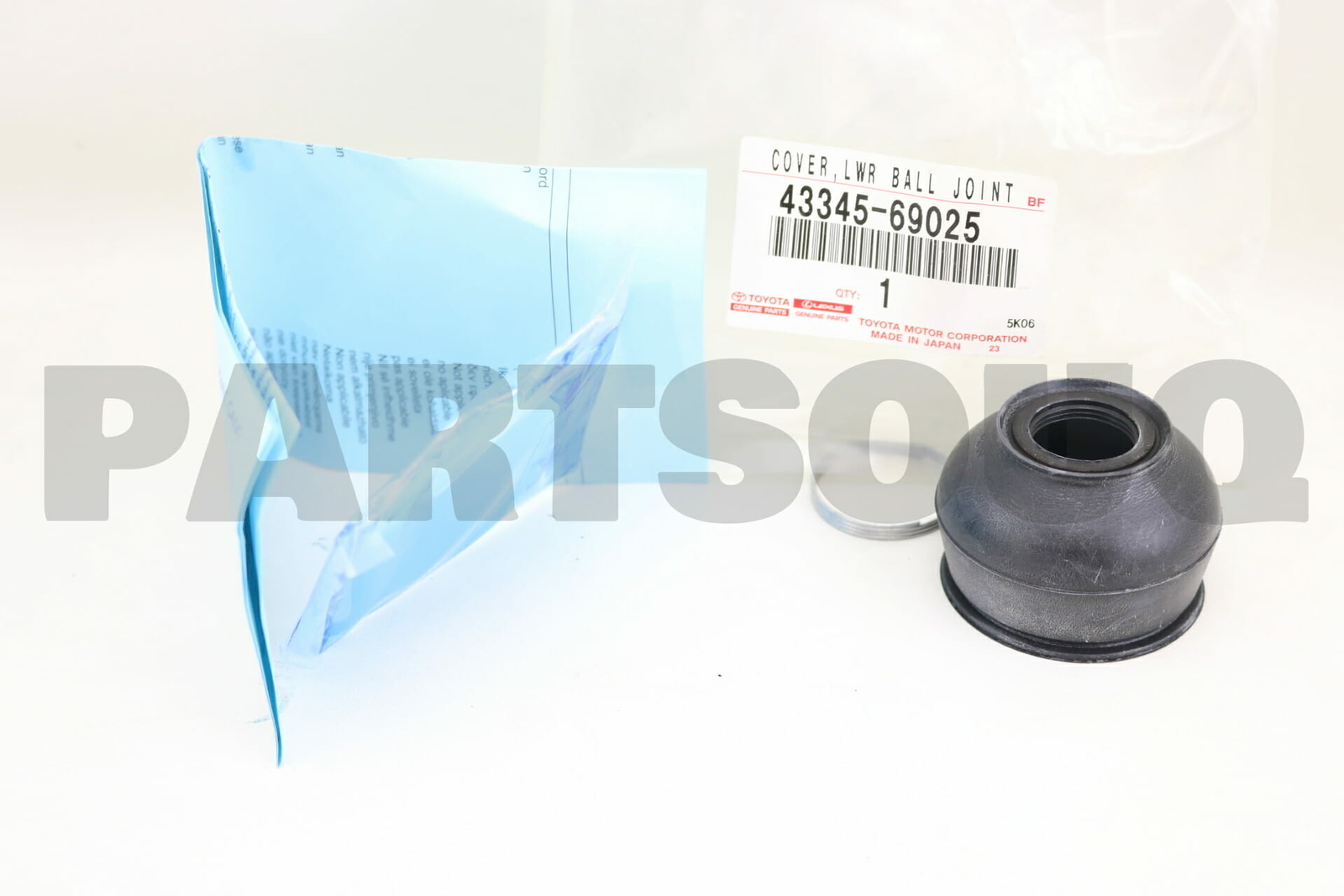 4334569025 Genuine Toyota COVER, LOWER BALL JOINT DUST, RH/LH 43345 ...