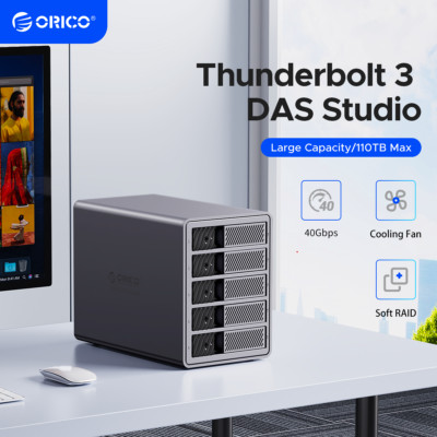 ORICO 5 Bay Raid Hard Drive Enclosure DAS Solution Series USB3.0 DAS ...