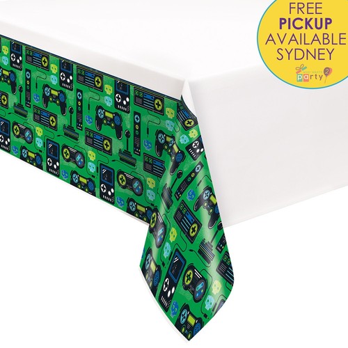 NEXT LEVEL GAMER PARTY SUPPLIES PLASTIC TABLECOVER CLOTH VIDEO GAMING ...
