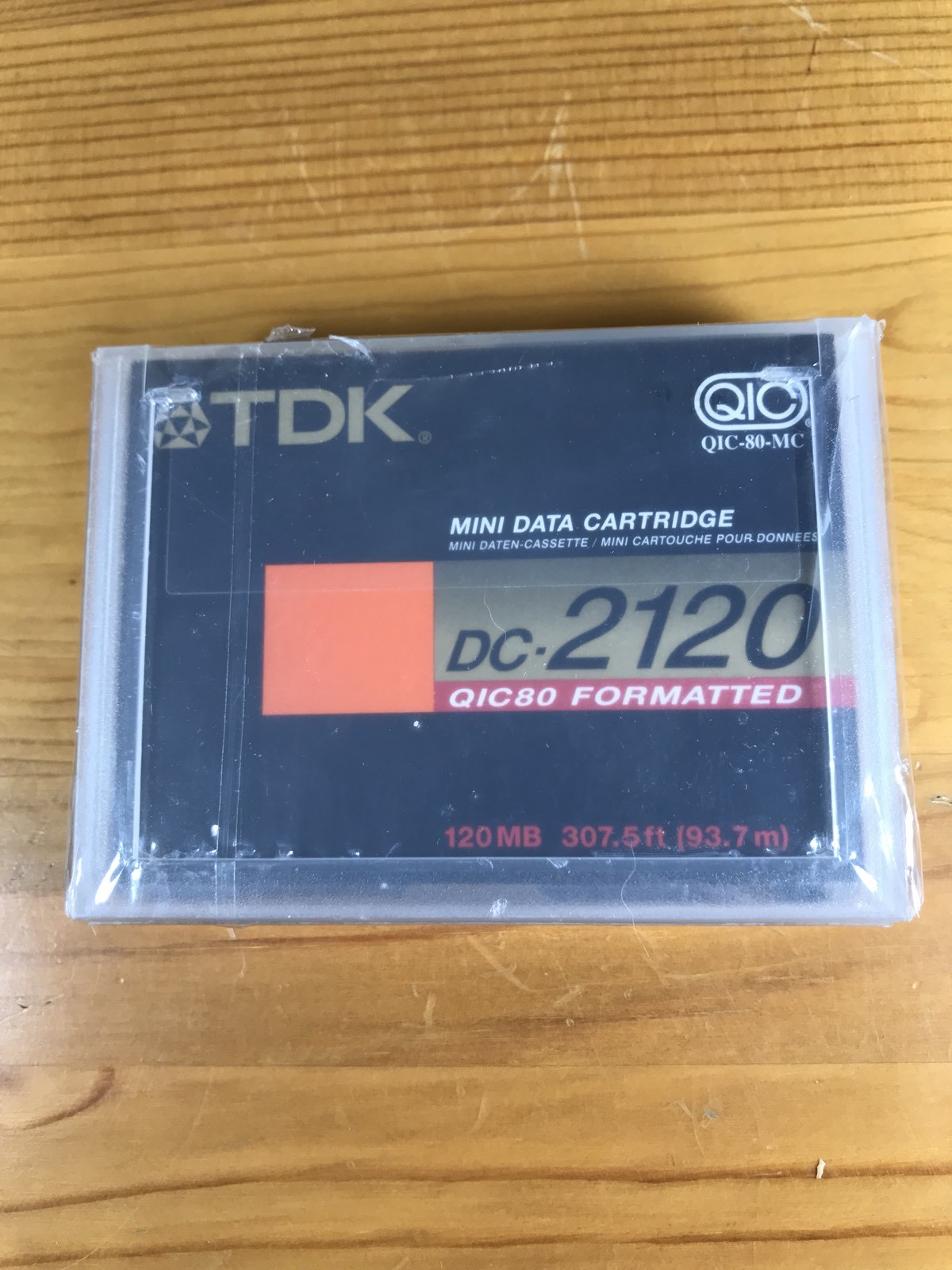 TDK Mini Data Cartridge DC-2120 New Sealed QIC80 Formatted 120MB 307.5 ...