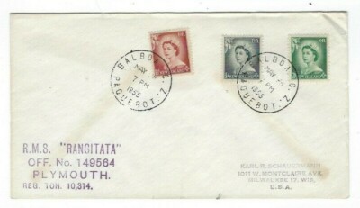 Balboa Canal Zone Paquebot New Zealand RMS Rangitata Ship | eBay