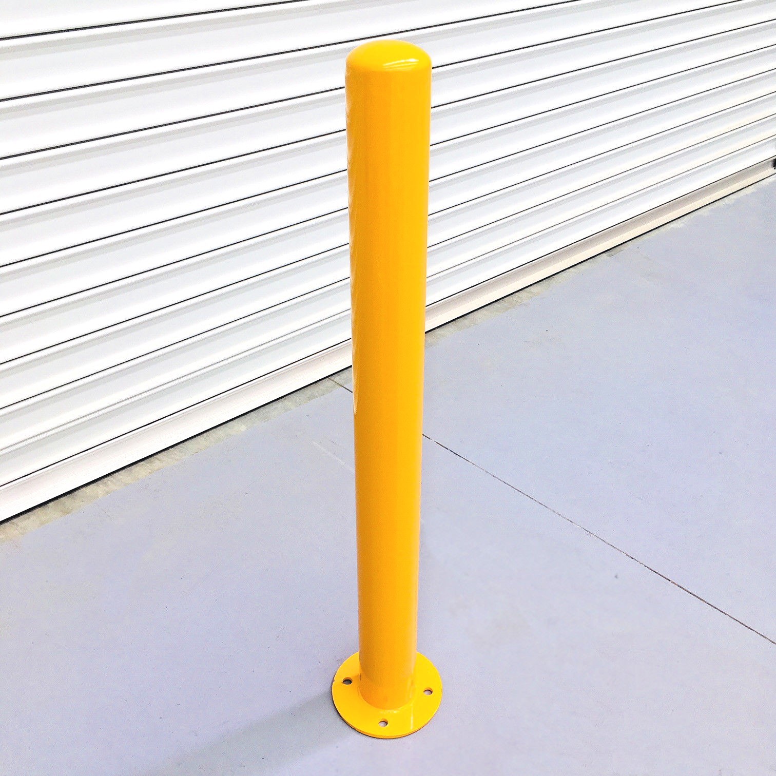 2x 1200mm Heavy Bollard Yellow Steel Bollards Posts | eBay