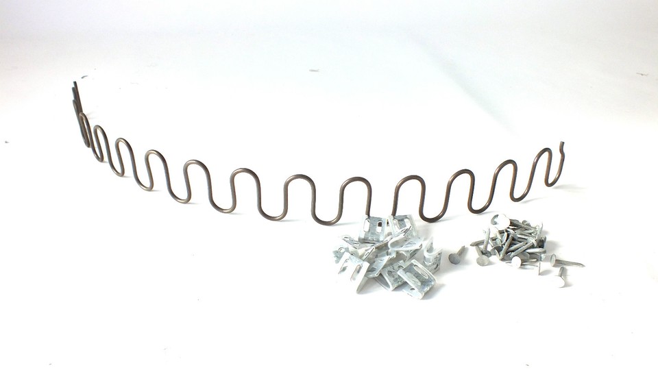 ZIGZAG UPHOLSTERY SPRINGS DIY SOFA CHAIR REPAIR KIT ALL SIZES + CLIPS ...