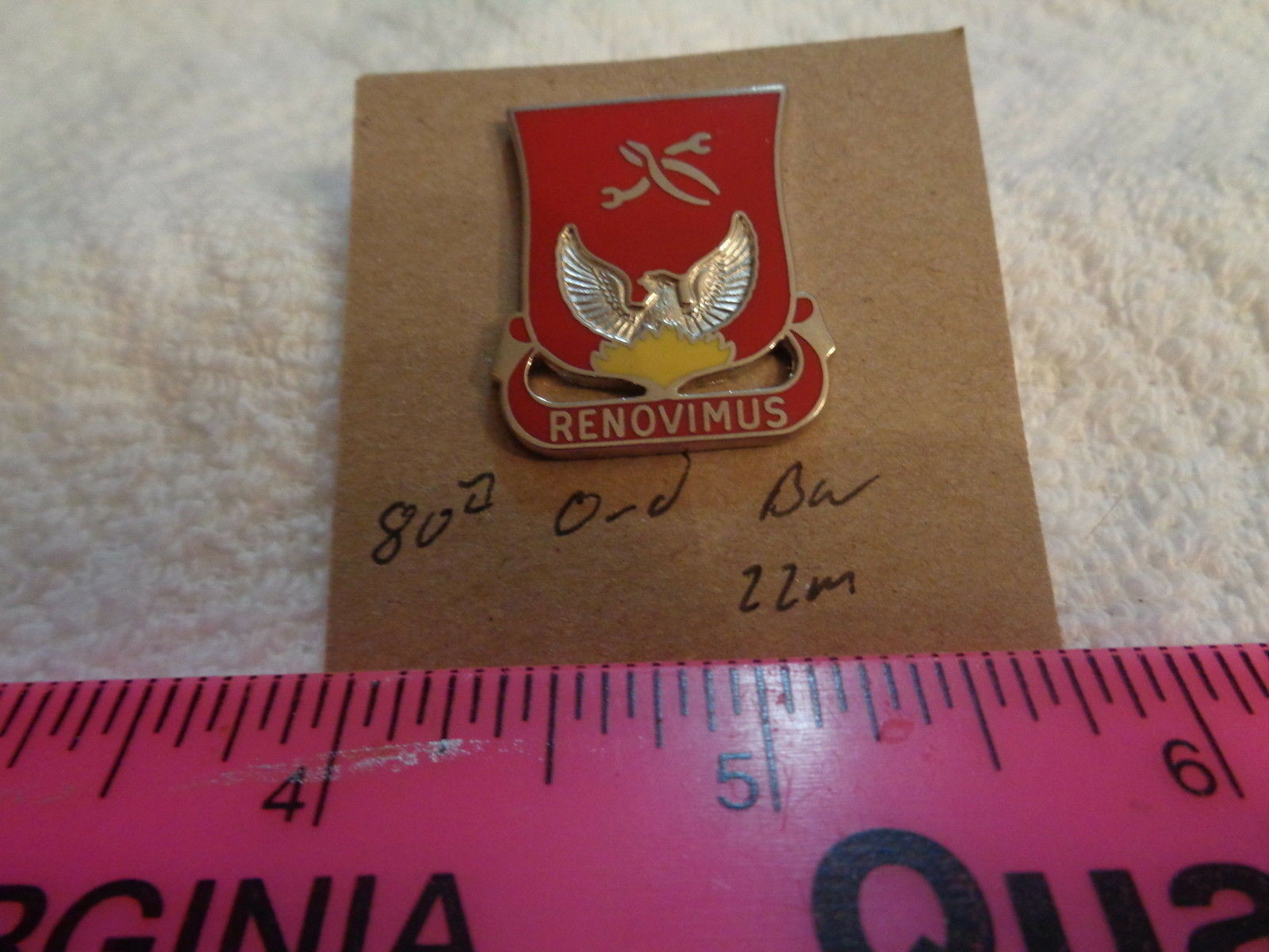 80th Ordnance Battalion 22M Unit Crest, DI, DUI (DRAW#X14) | eBay