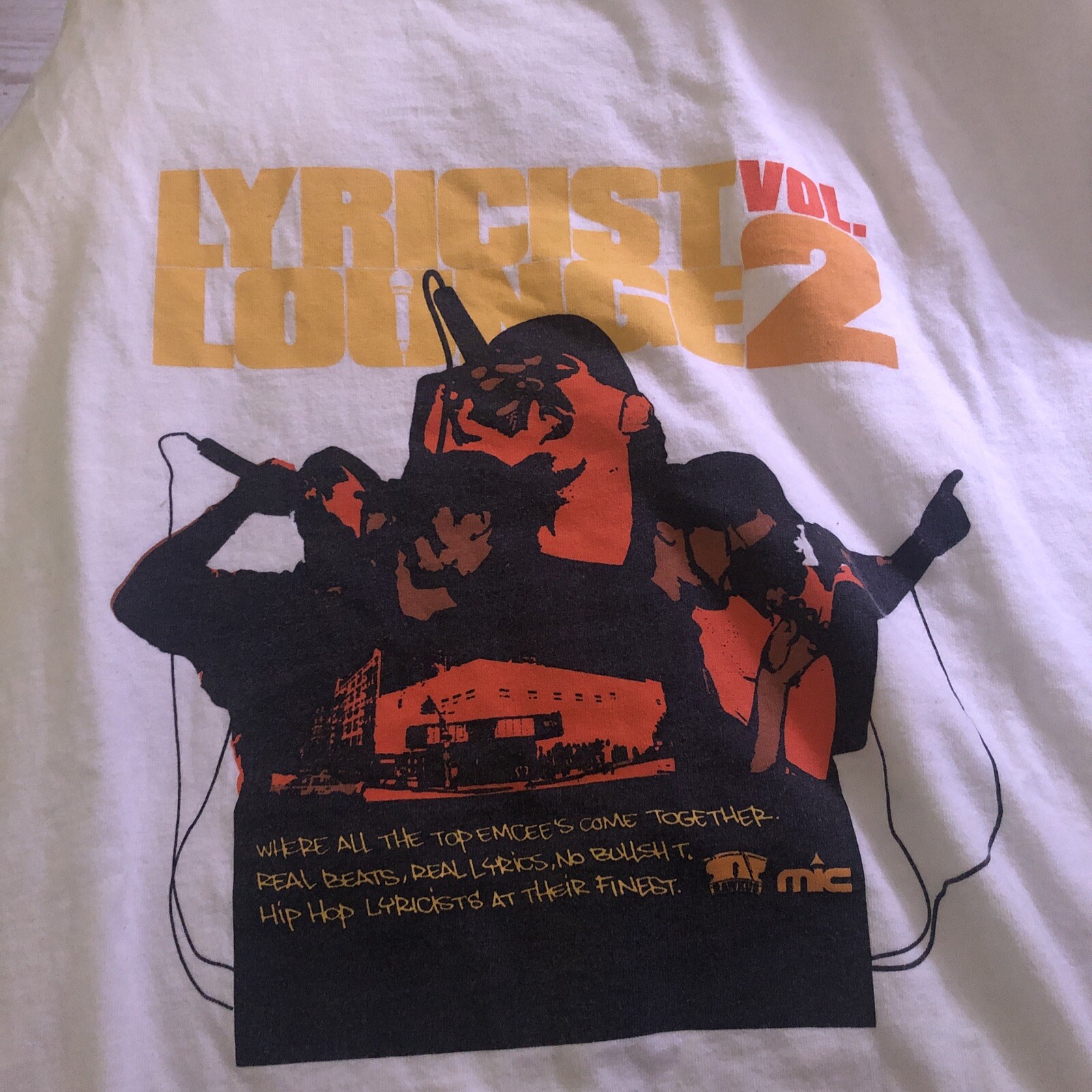 Worn Promo Rawkus Lyricist Lounge Vol 2 T-Shirt (2000) Adult Size XL ...