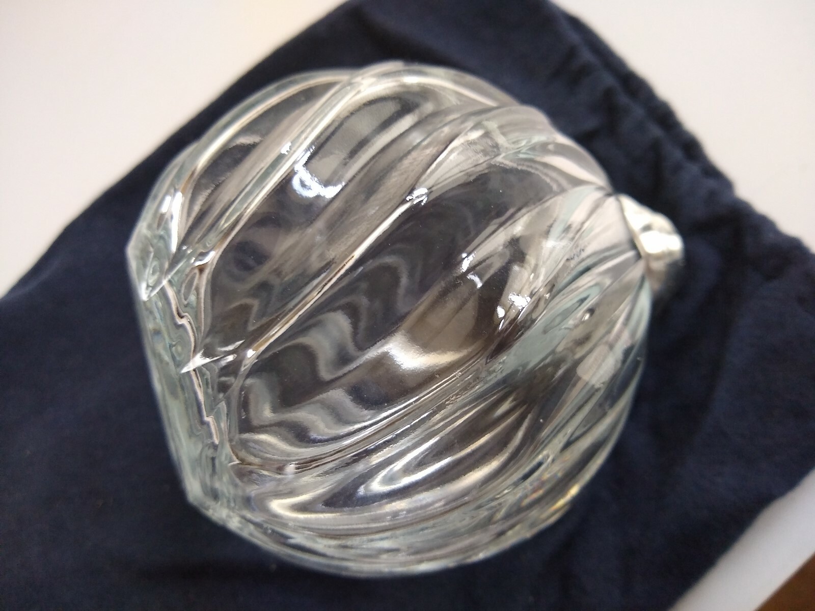 CLEAR SWIRL GLASS Lampe Berger Lamp w Wick & Bag NO BOX | eBay