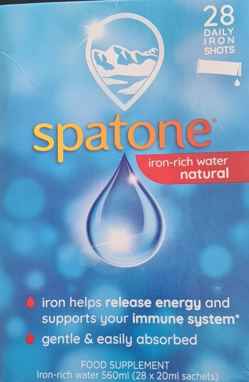 Spatone Iron Rich Water, Natural Iron Supplement, Original Flavour, 28 ...