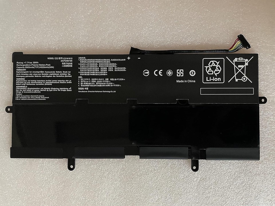 C21N1613 REPLACEMENT BATTERY FOR ASUS CHROMEBOOK FLIP C302 39WHR 0B200 ...