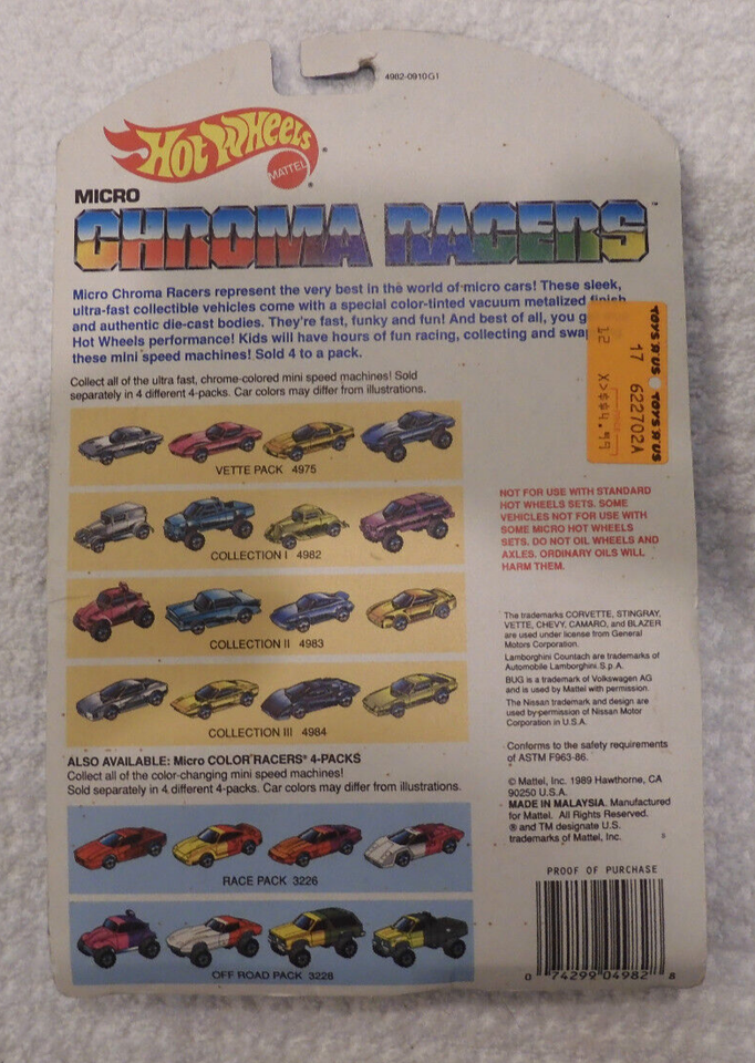 Hot Wheels Micro Chroma Racers Collection 1 Pack Ultra Fast Collectible ...