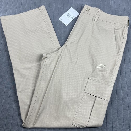 Nike Club Cargo Pants Woven FZ5765-247 Khaki Men's Size 32 X 34 Rip ...