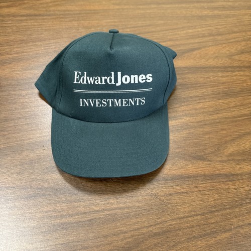 Vtg Edward Jones Investments Hat Trade Stock Logo Green Cap Snap Back ...