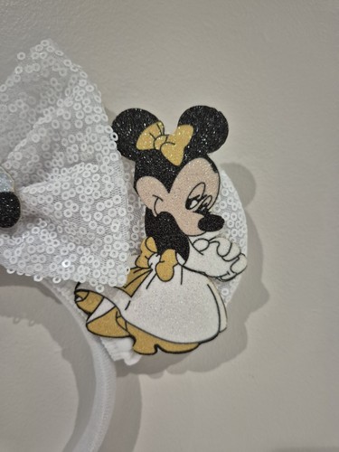 Disney -Wedding Ears Headband - Minnie Mickey Mouse - Bride Honeymoon ...