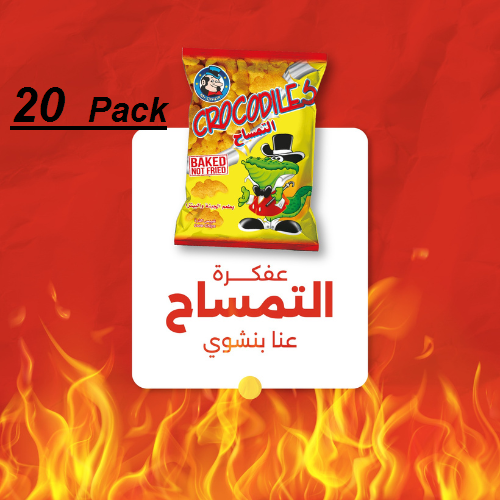 Mister Chips Crocodile Snacks 20 Pack – Crunchy Jordanian Snack, From ...