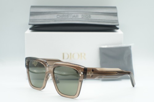 NEW CHRISTIAN DIOR CD DIAMOND S3F 64C0 LIGHT BROWN AUTHENTIC SUNGLASSES ...