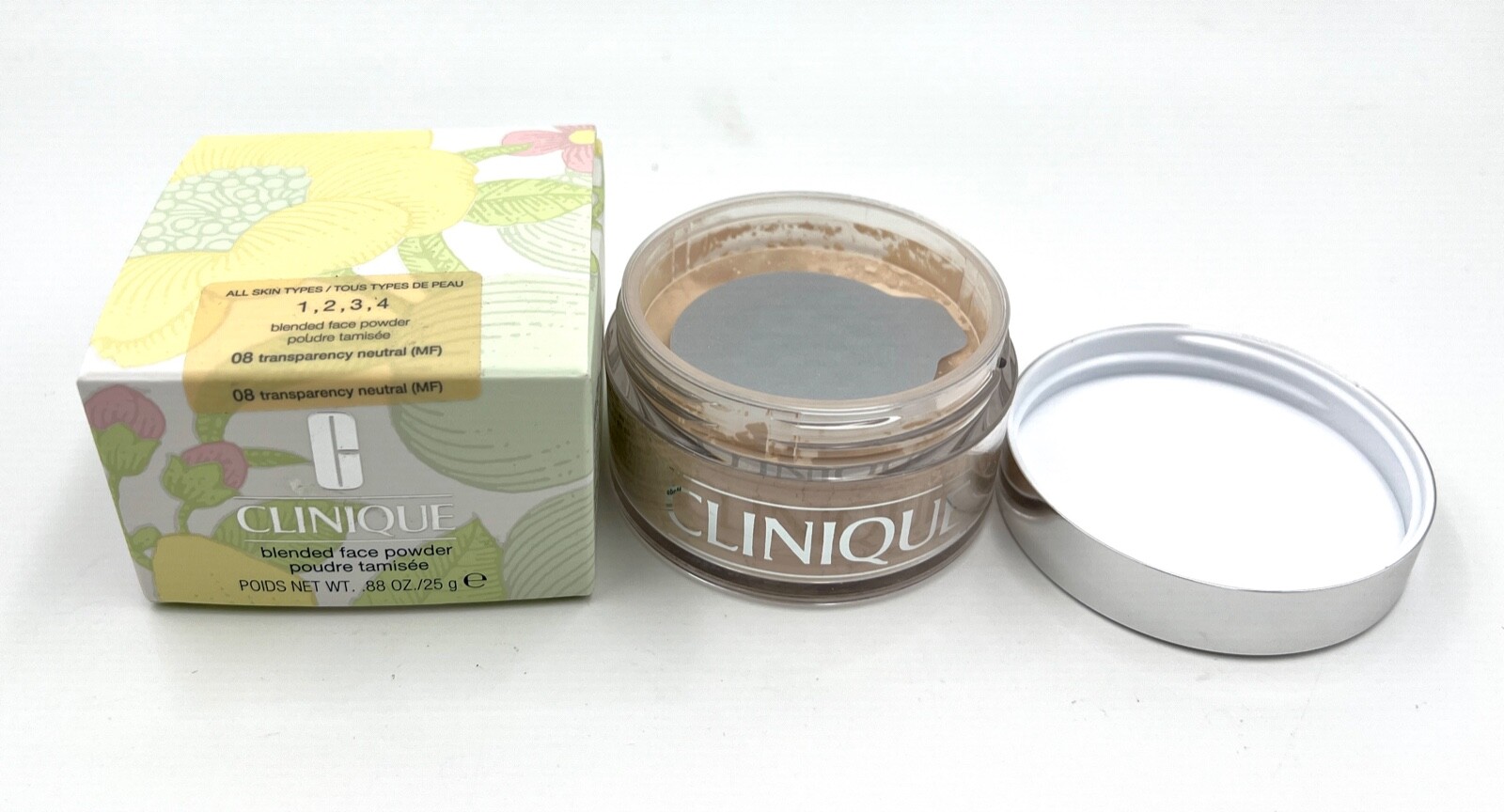 New in Box! Clinique Blended Face Powder ~08 Transparency Neutral ~0.88 ...