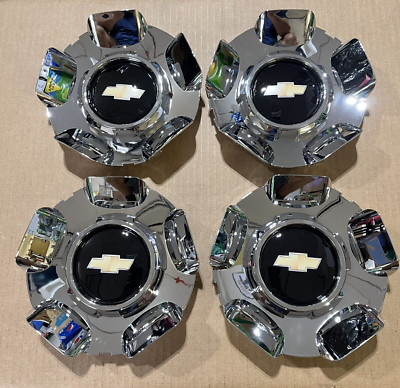 CHEVY SILVERADO TAHOE SUBURBAN AVALANCHE Center Caps 2007-2014 9597345 ...