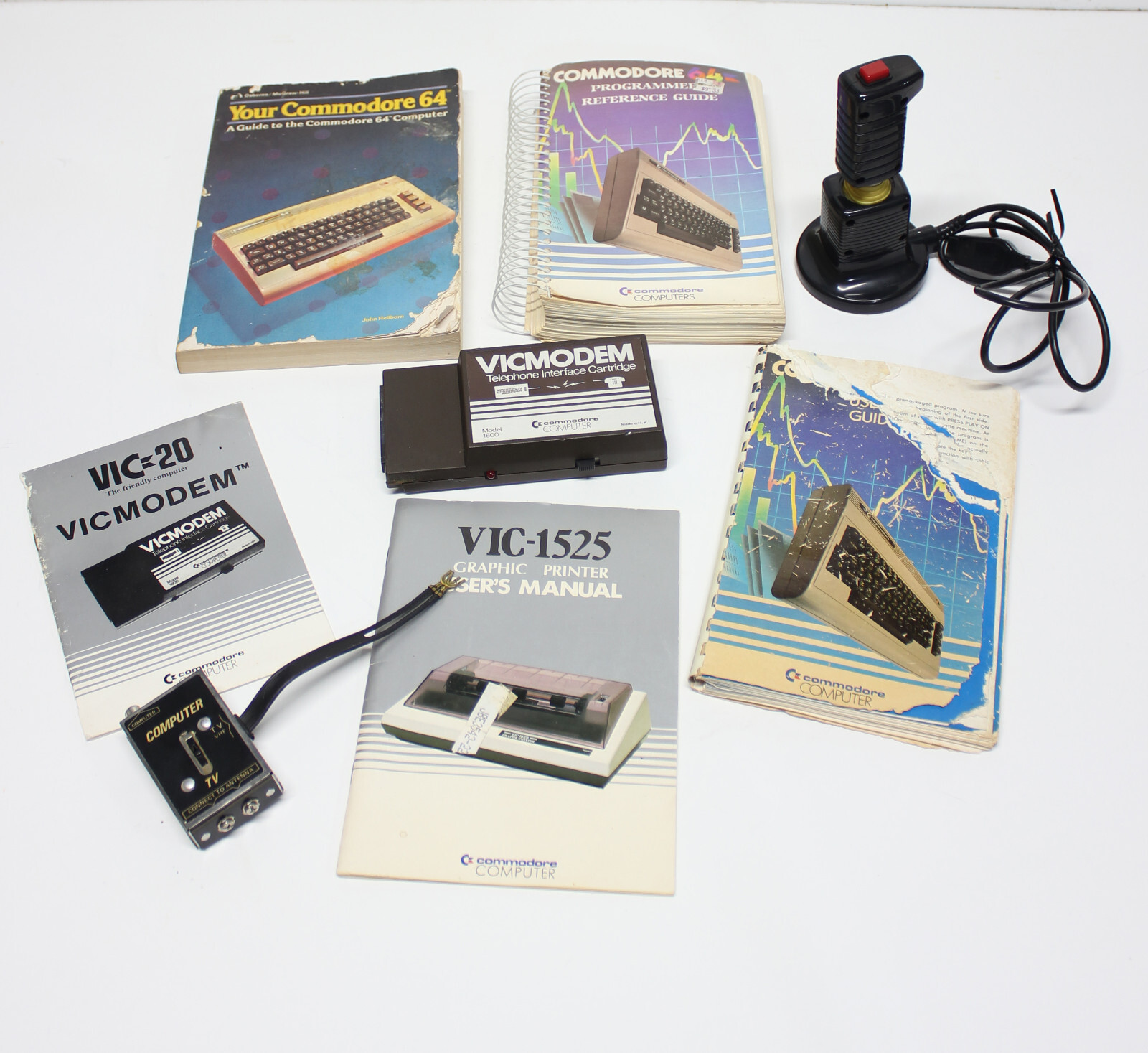 Lot of Commodore 64 C64 Instruction Manuals Vic Modem & Joystick | eBay