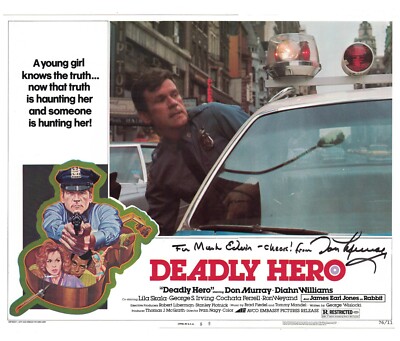 DON MURRAY Autographed 1976 Deadly Hero 11X14 Lobby Card Planet Of The ...