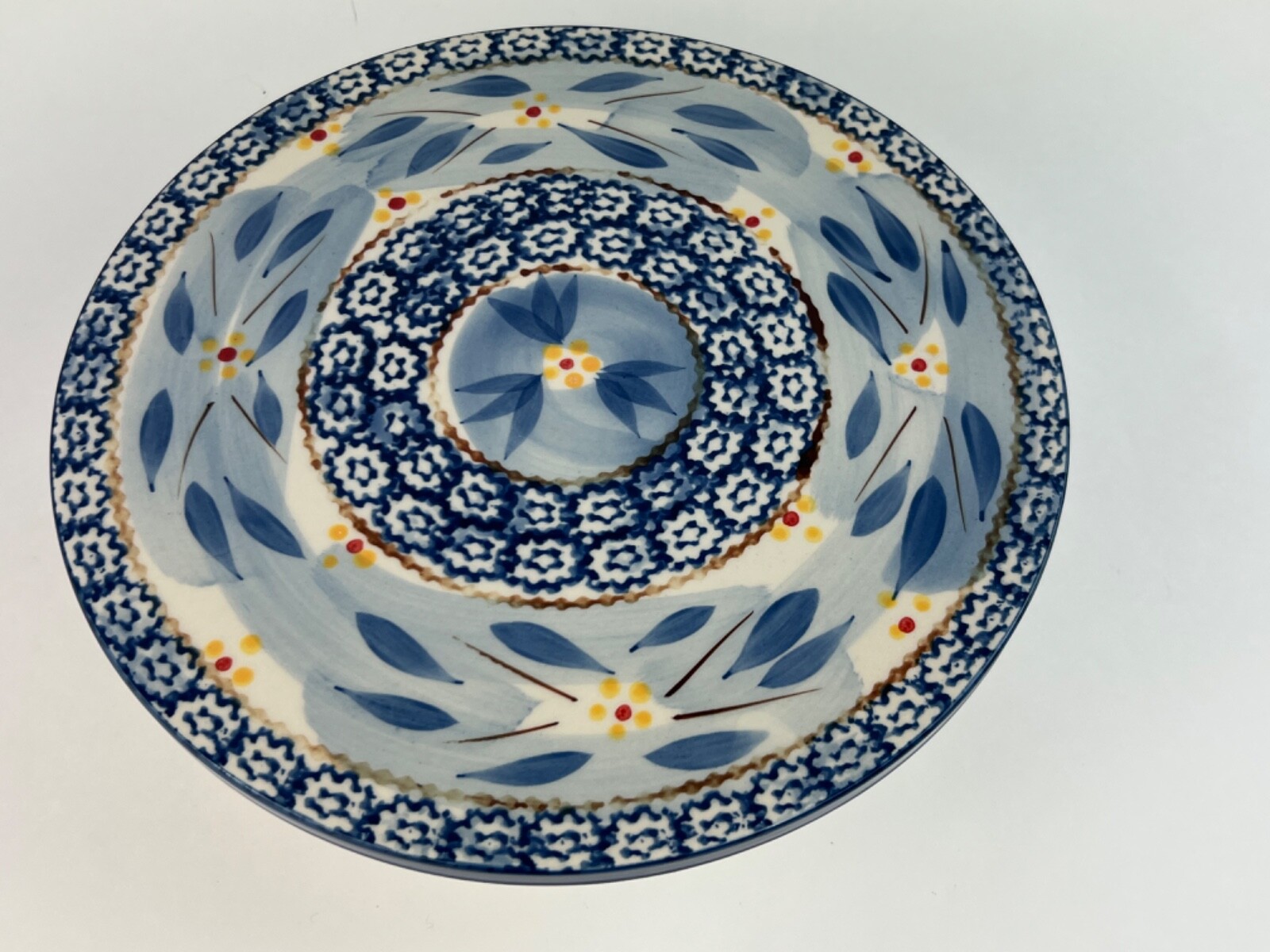 Temptations Old World Blue Double Use 10” Cake Stand And Dip Tray | eBay