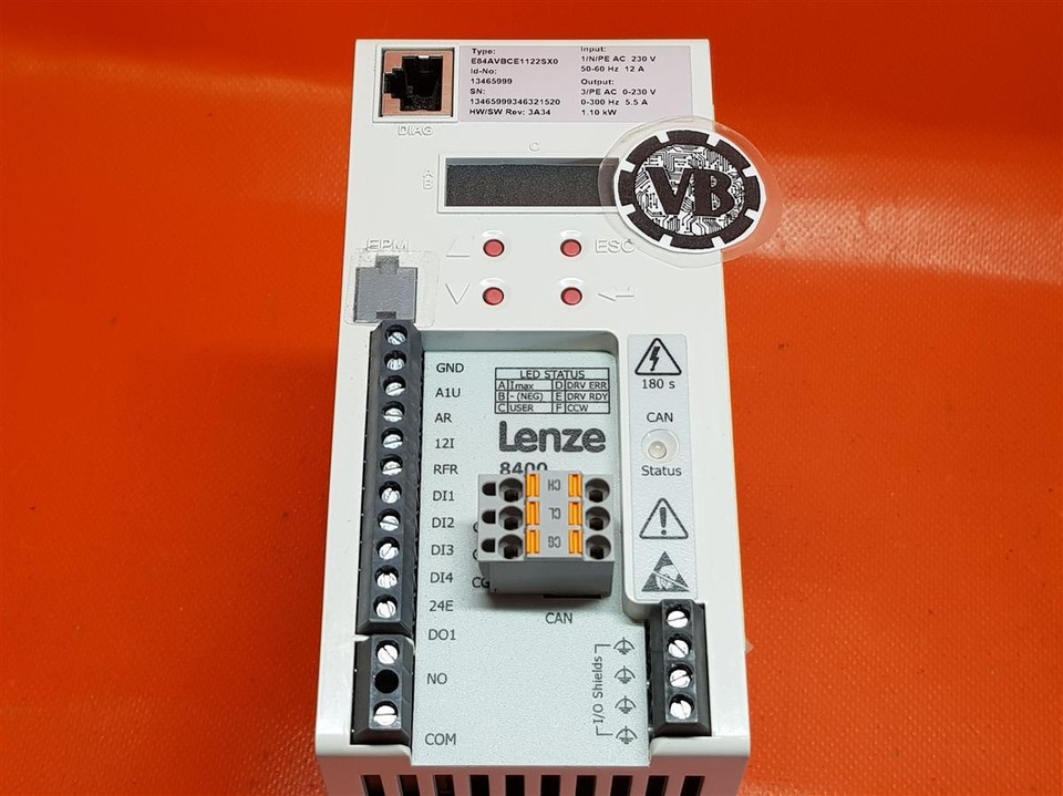 Lenze E84AVBCE1122SX0XX3A34 Inverter Drives 8400 - 1.1kW | eBay UK